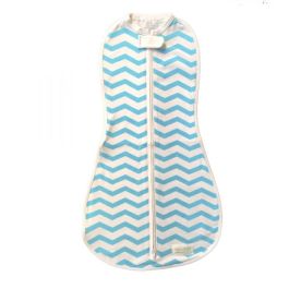 Woombie Peanut Swaddle - Blue Stripes | Cocoon Sleeper